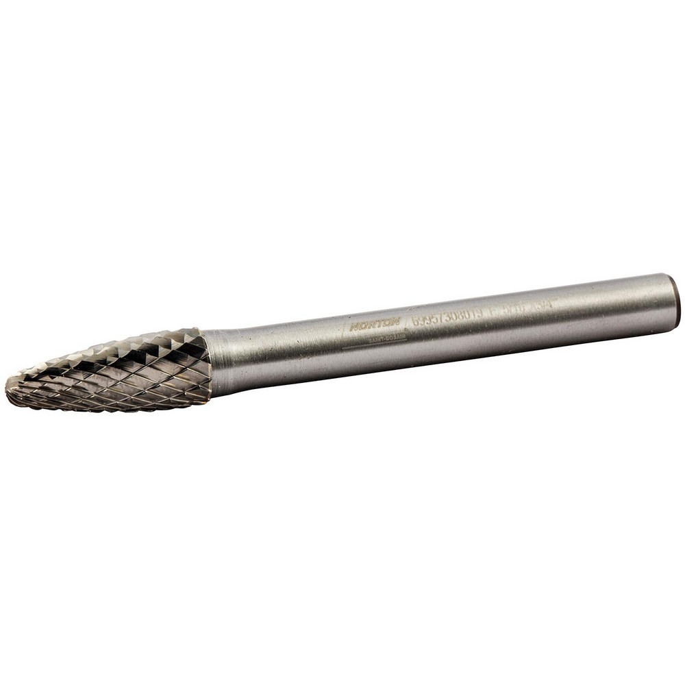 Norton - 5/16 x 3/4 x 2-1/2 In. Ball Nose Tree DC SF-2 Carbide Burr ...