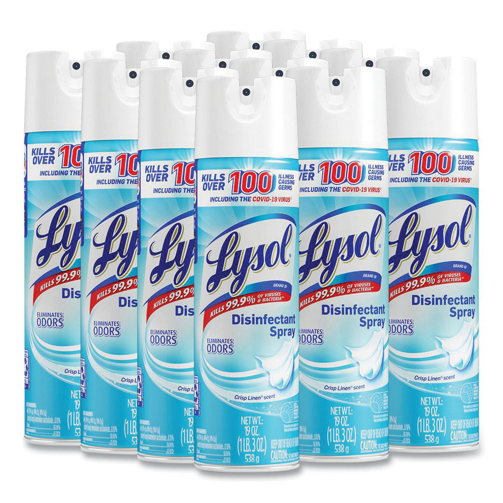 Lysol - Disinfectant Spray, Crisp Linen Scent, 19 oz Aerosol Spray ...