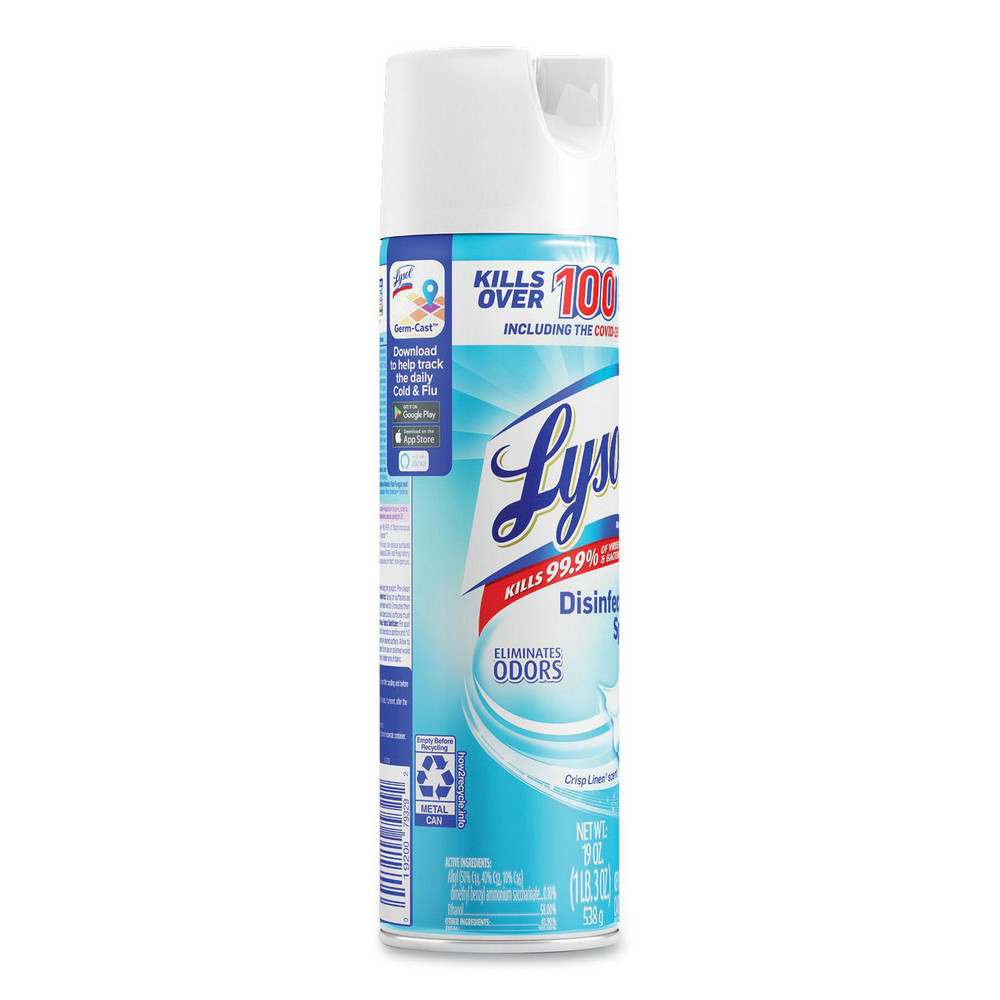 Lysol - Disinfectant Spray, Crisp Linen Scent, 19 oz Aerosol Spray ...