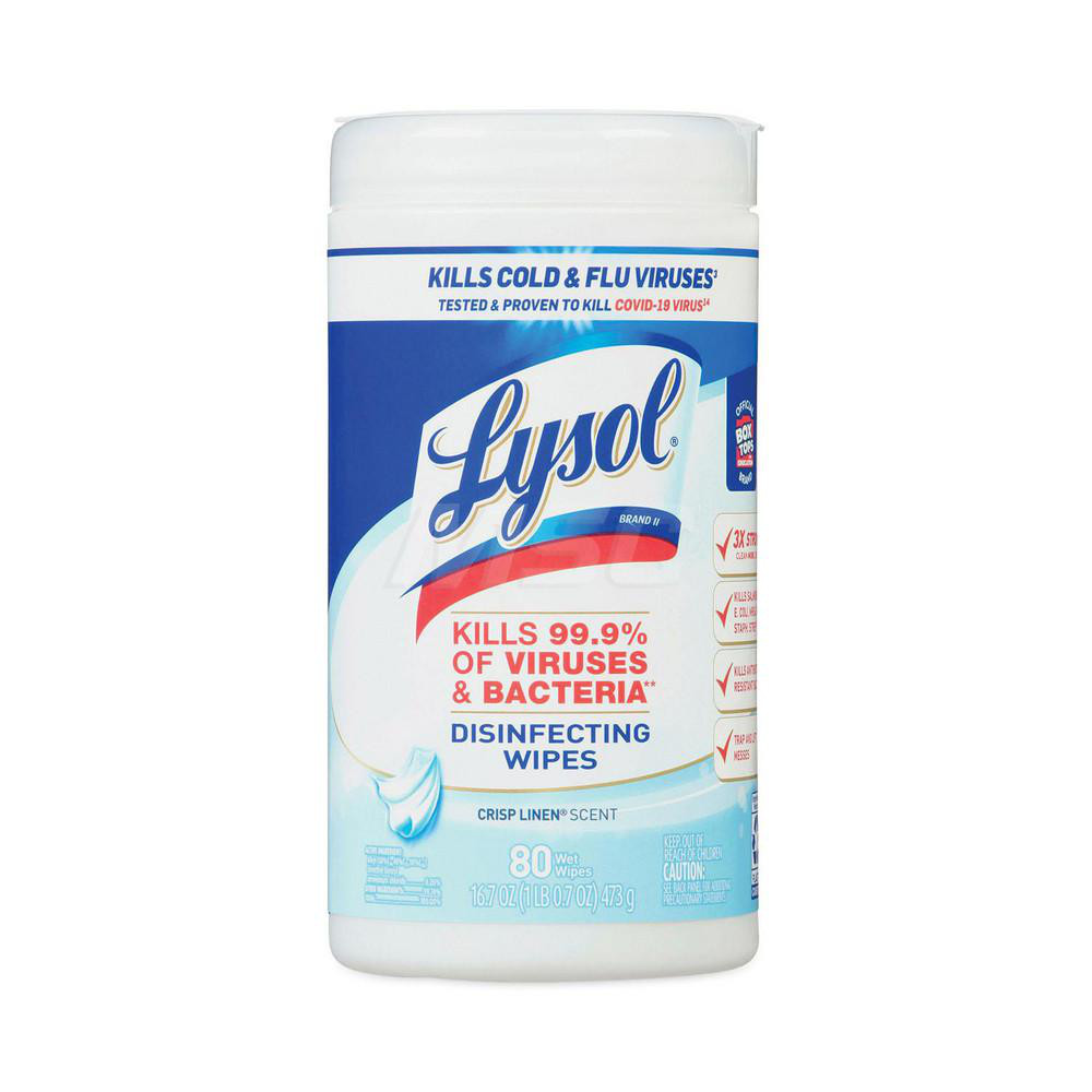 Lysol - Disinfecting Wipes: Pre-Moistened, 80 Sheet/Pack | MSC Industrial Supply Co.
