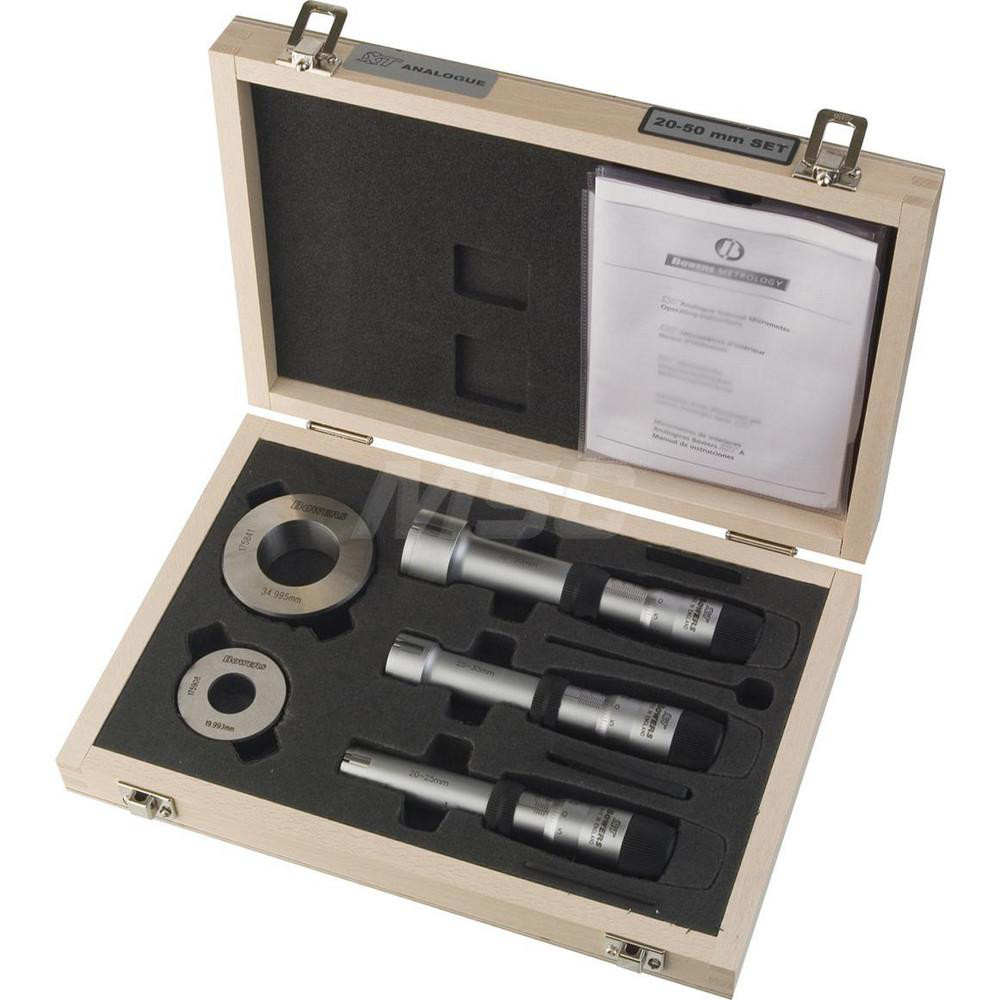 Fowler - Mechanical Inside Micrometer: 3/4" Range - 16276545 - MSC ...