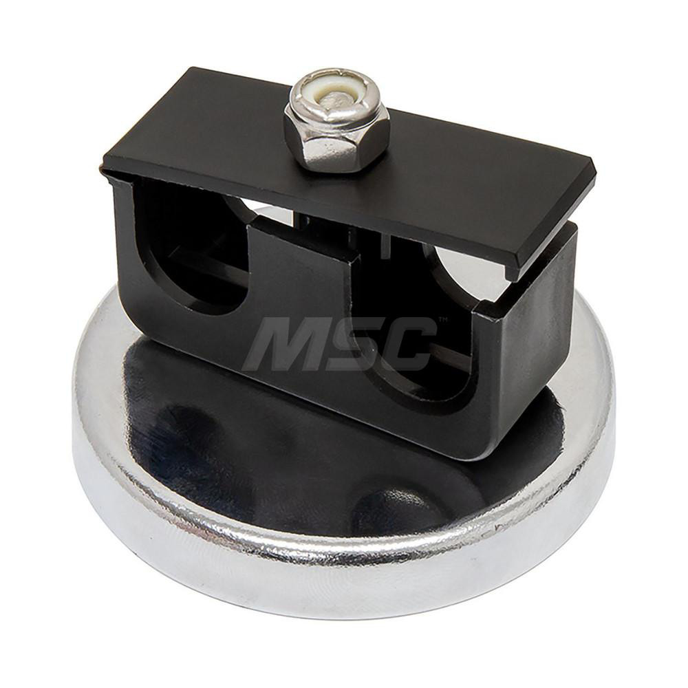 Mag-Mate - 2-Line Clamp: 1/4" Pipe, Mild Steel, Black | MSC Direct