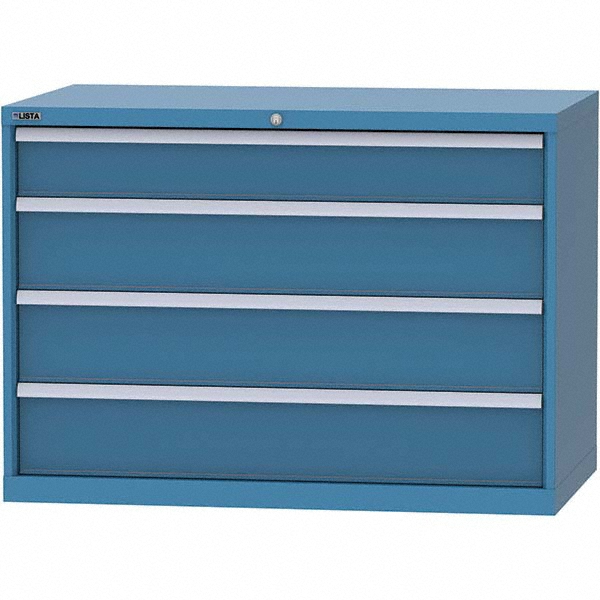 LISTA - Modular Steel Storage Cabinet: 47" Wide, 28-1/2" Deep, 33-1/2 ...
