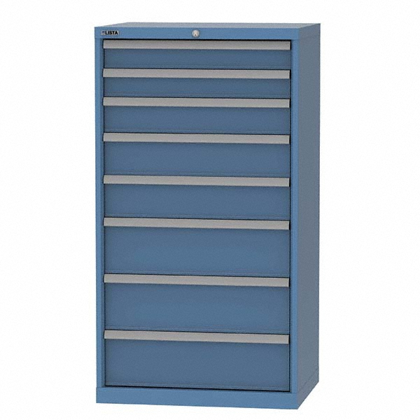 LISTA - Modular Steel Storage Cabinet: 28-1/4" Wide, 22-1/2" Deep, 52-3 ...