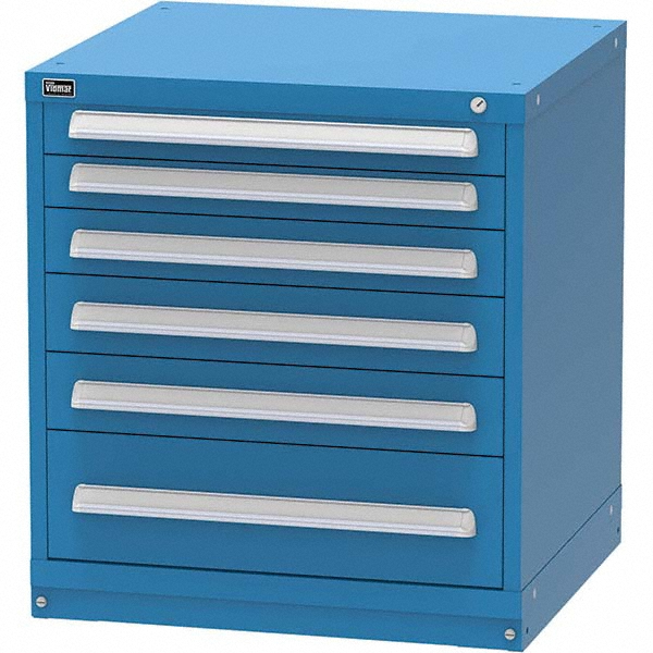 Vidmar - 6 Drawer, 344 Compartment Bright Blue Steel Modular Storage ...
