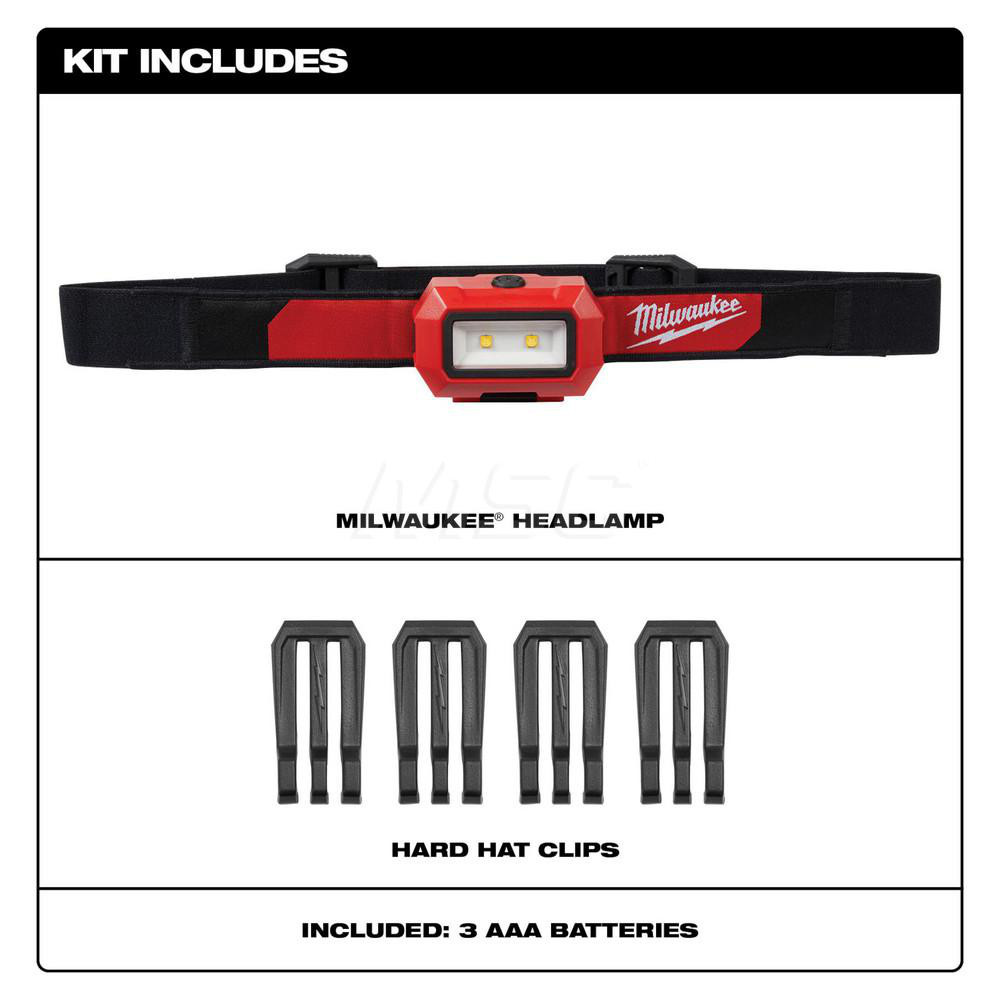 Milwaukee Tool - Free Standing Flashlight: LED, 3 Operating Modes | MSC ...
