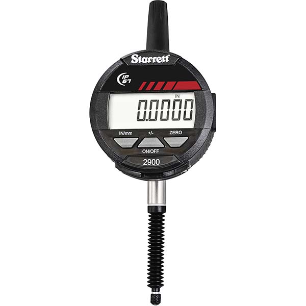 Starrett - LCD Electronic Drop Indicator: 1" Max, 0.0005" Accuracy, Lug ...