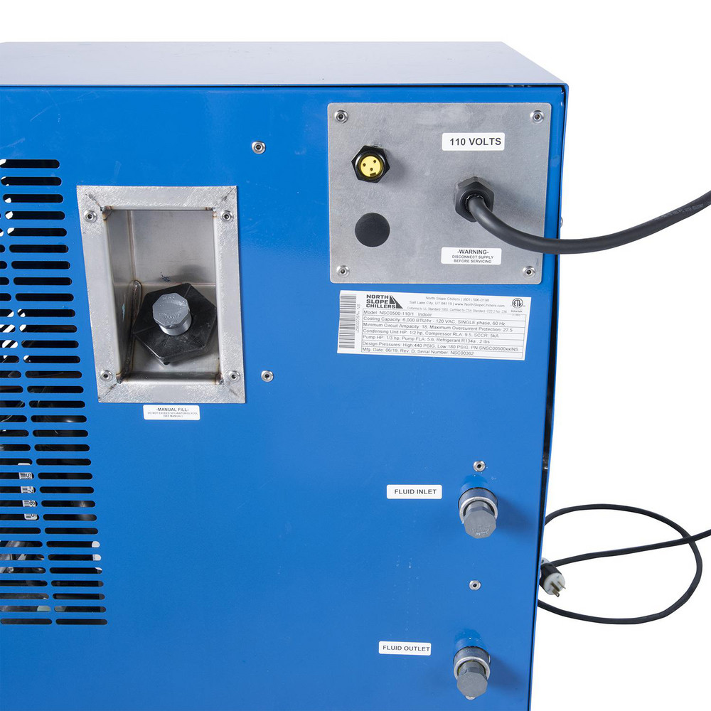 North Slope Chillers - Recirculating Chillers; BTU/Hour: 6000; Amperage ...
