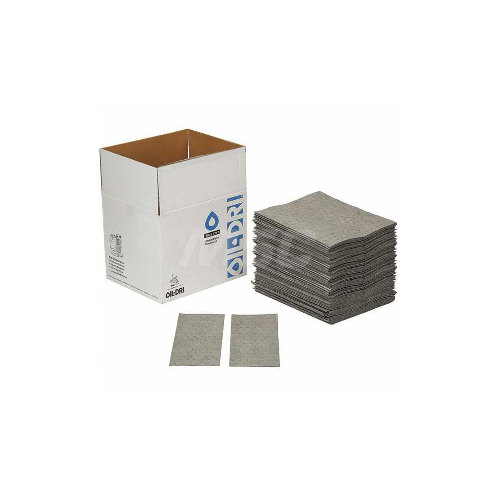 Oil-Dri™ - Sorbent Pad: For Universal Use, 19" Wide, 15" Long, 24 gal ...