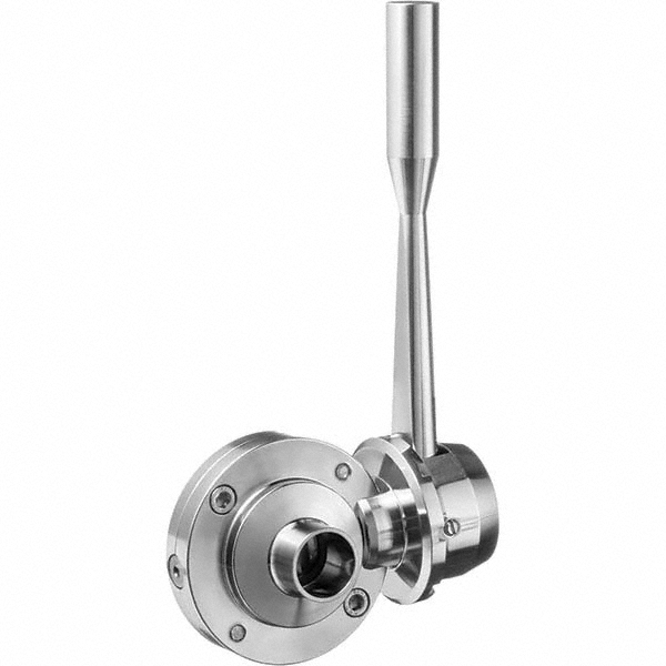 USA Industrials - Manual Butt Weld Butterfly Valve: 4" Pipe, Butterfly ...