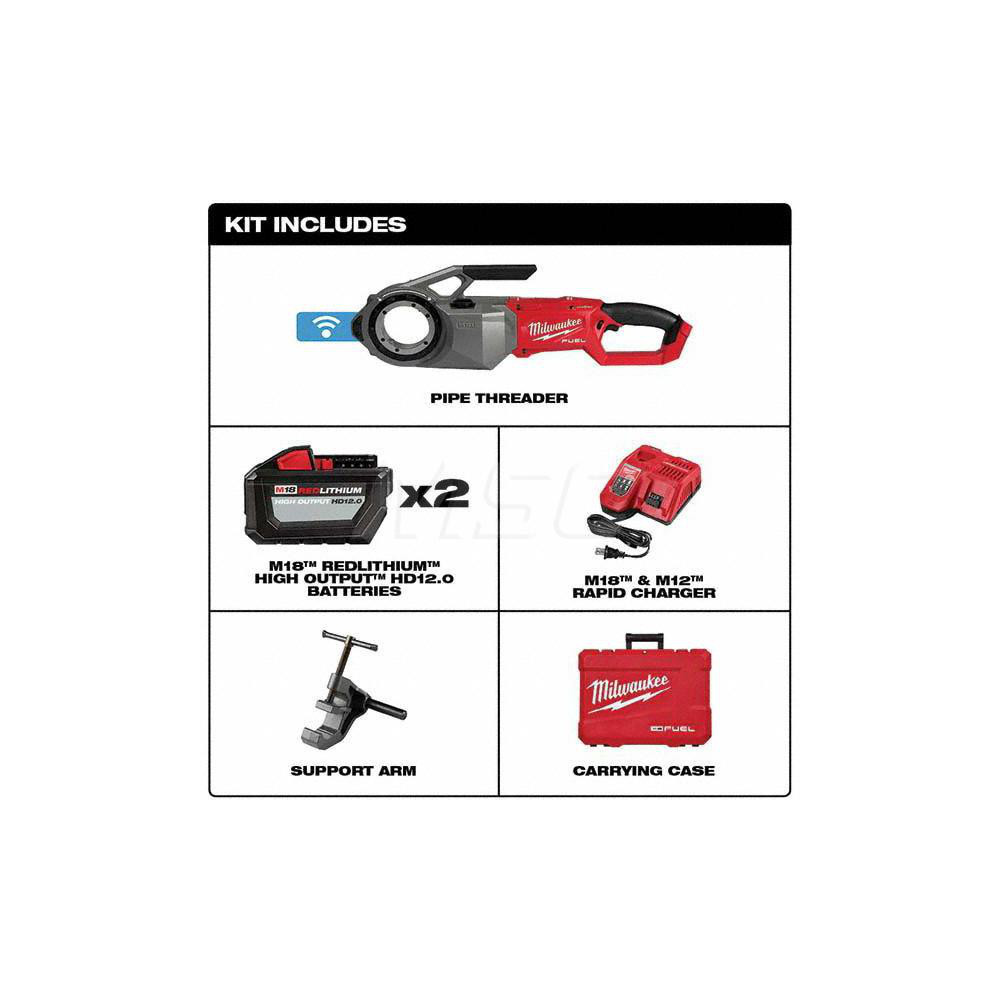Milwaukee Tool - Power Pipe Threaders; Type: Cordless Pipe Threader ...