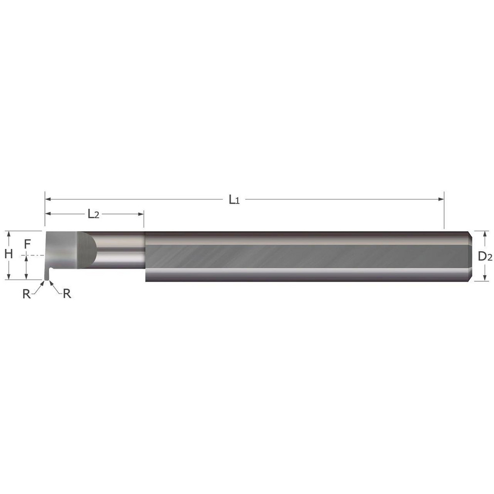 Micro 100 - Grooving Tool: Right Hand, 1/4" Shank Dia | MSC Direct