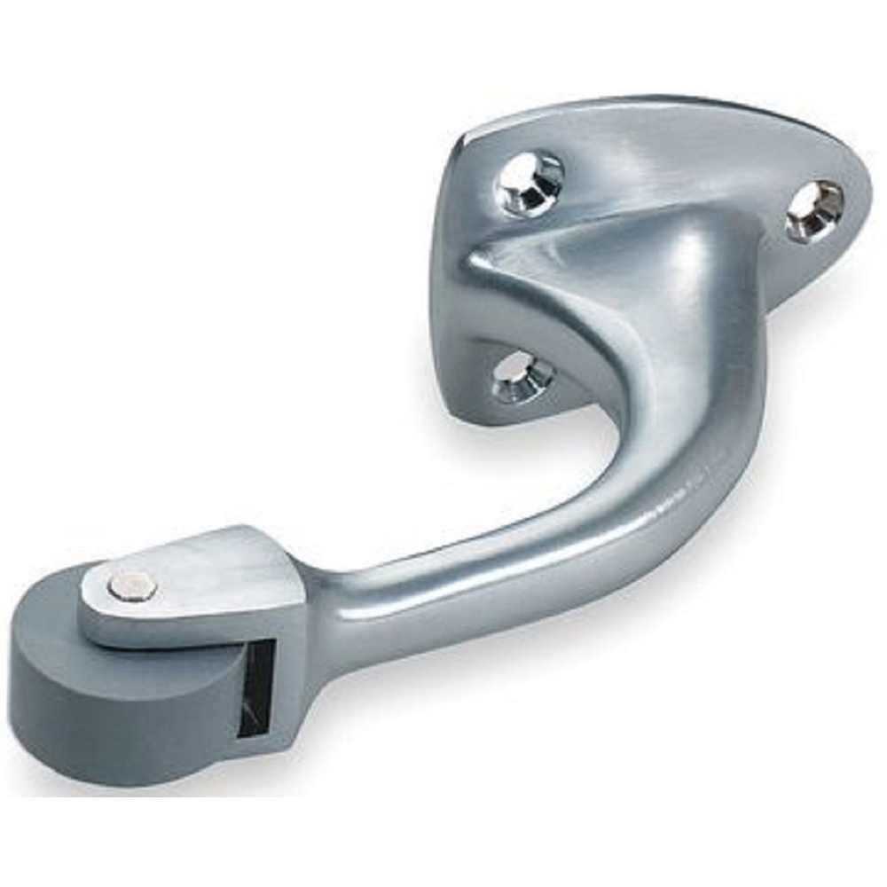 Rockwood - Door Stops: Type: Curved Roller Stop; Finish/Coating: Satin ...