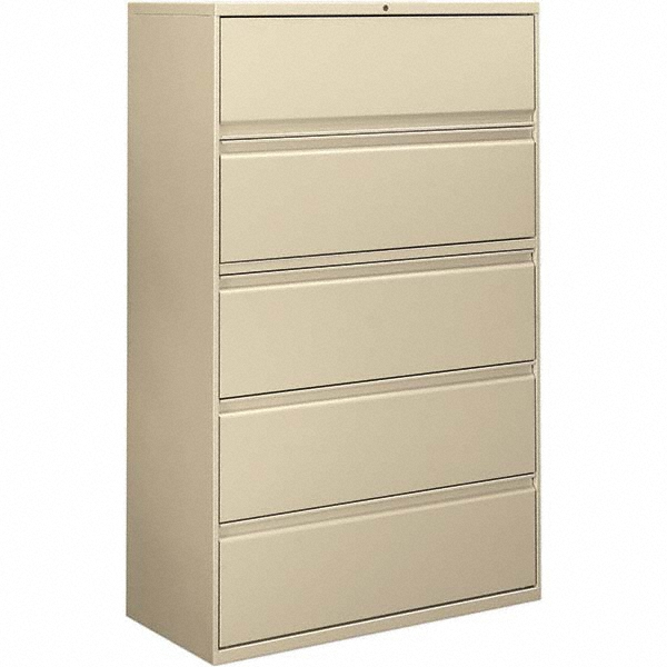 ALERA - Lateral File Cabinet: 5 Drawer, Putty | MSC Direct