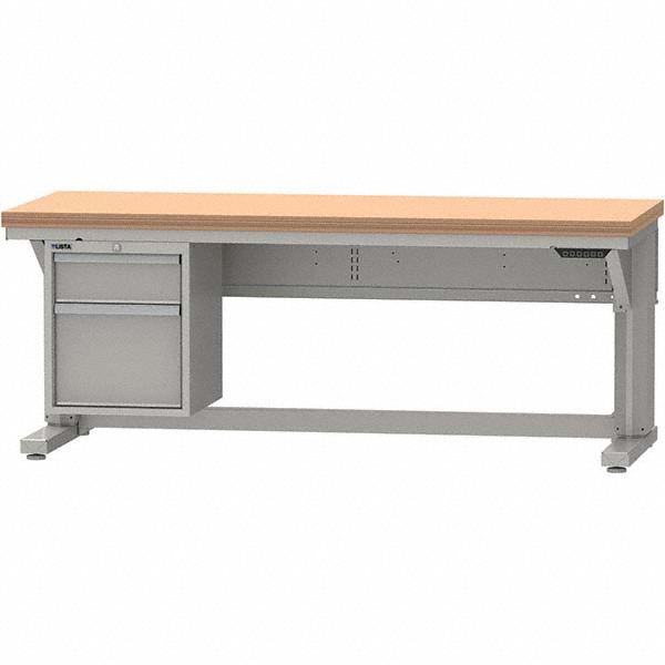 LISTA - Stationary Work Bench: 72" Wide, 30" Deep, 35-1/4" High, 1000 ...