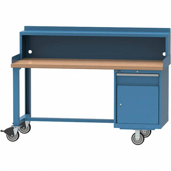 LISTA - Workbench Top Mobile Work Center: 30" OAD, 1 Drawer | MSC Direct