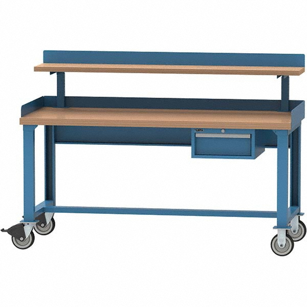 LISTA - Workbench Top Mobile Work Center: 30" OAD, 1 Drawer | MSC Direct