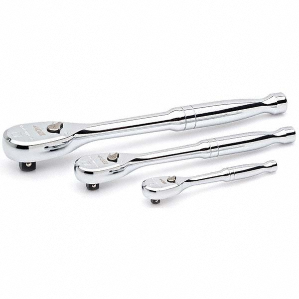 GEARWRENCH - Ratchet Set: 1/4, 3/8 & 1/2" Drive, Pear Head | MSC Direct