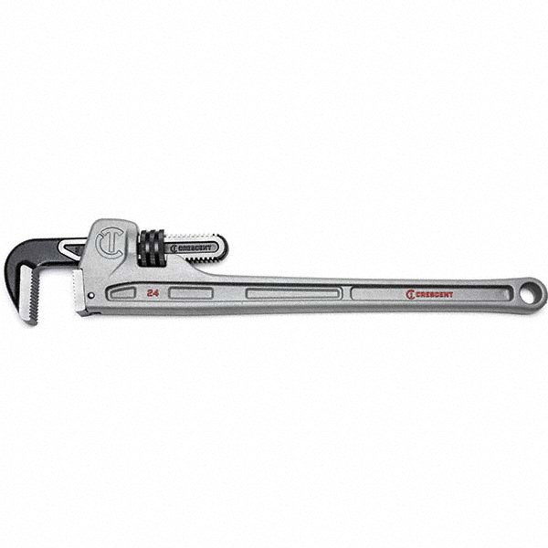 Crescent - Straight Pipe Wrench: 3" Max, 24" OAL, Aluminum | MSC Direct