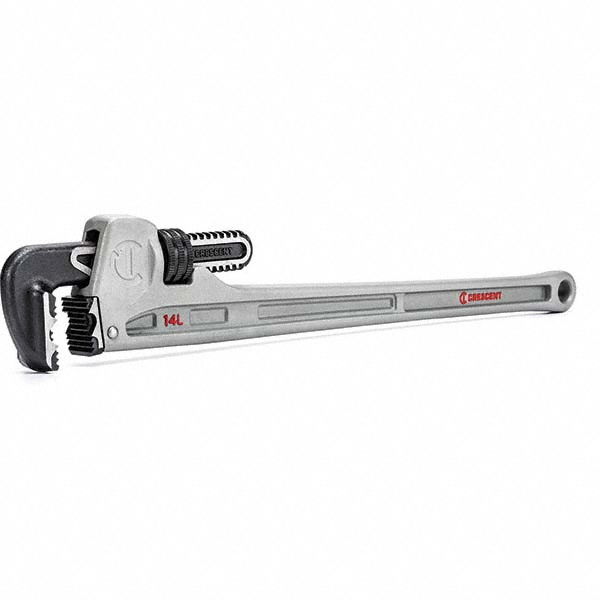 Crescent - Straight Pipe Wrench: 2" Max, 17-1/2" OAL, Aluminum | MSC Direct