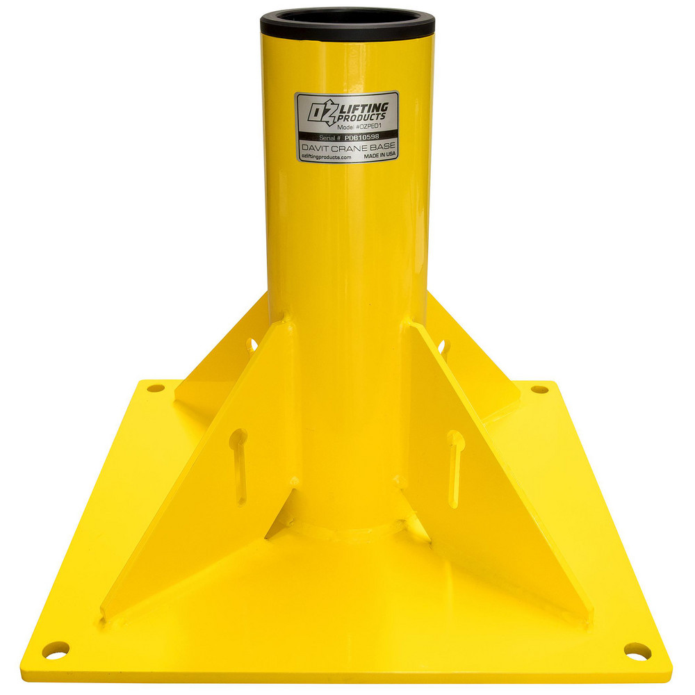 OZ Lifting Products - Davit Crane Bases: Base Type: Pedestal Base; Base ...