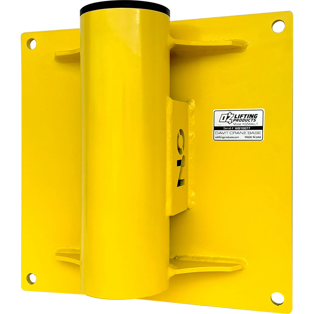 OZ Lifting Products - Davit Crane Bases: Base Type: Wall Mount Base ...