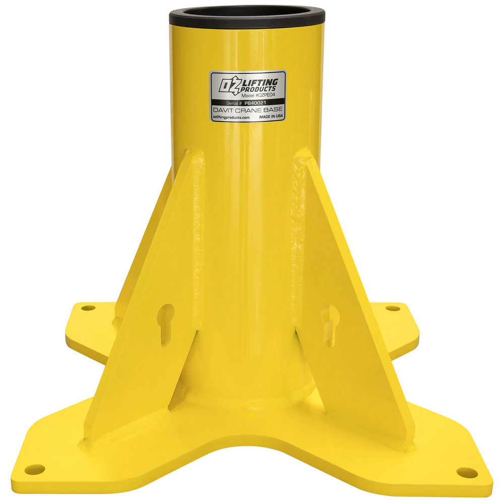 OZ Lifting Products - Davit Crane Bases: Base Type: Pedestal Base; Base ...