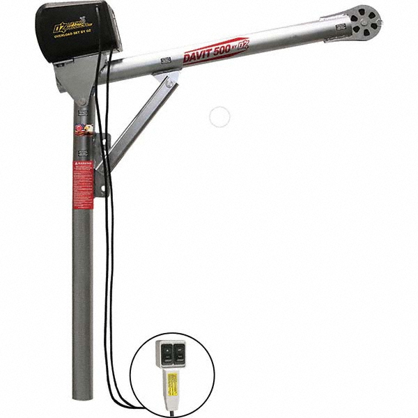 OZ Lifting Products - Davit Cranes; Winch Type: Spur Gear Hand; Boom ...