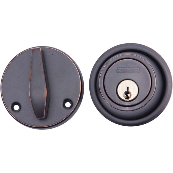 Schlage - Deadbolts: Deadbolt Type: Single Cylinder; Lock Type: Single ...