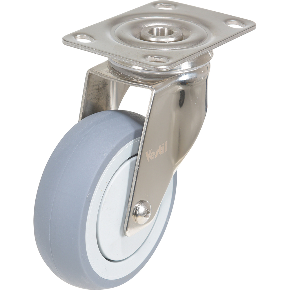 Vestil - Standard Casters; Mount: With Holes; Bearing Type: Ball; Wheel ...
