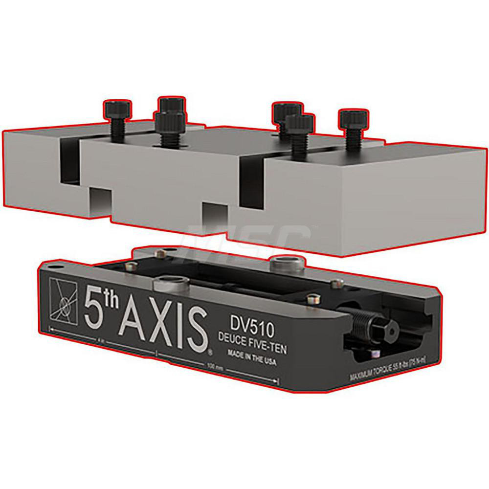 5th Axis - Machine Vise: Double-Station, 125.70 mm Jaw Width, 0 - 177.5 ...