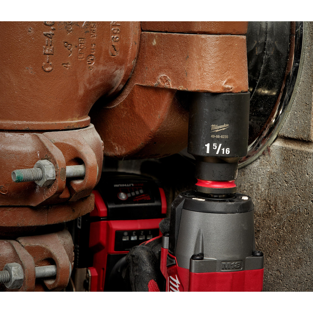 Milwaukee Tool - Socket Set: Deep, 29 Pc, 1/2" Drive, 7/16 to 1-1/4 ...