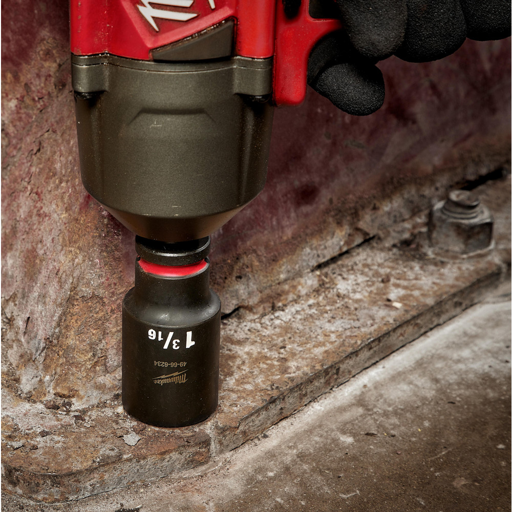 Milwaukee Tool - Socket Set: Deep, 19 Pc, 1/2" Drive, 3/8 to 1-1/2 ...