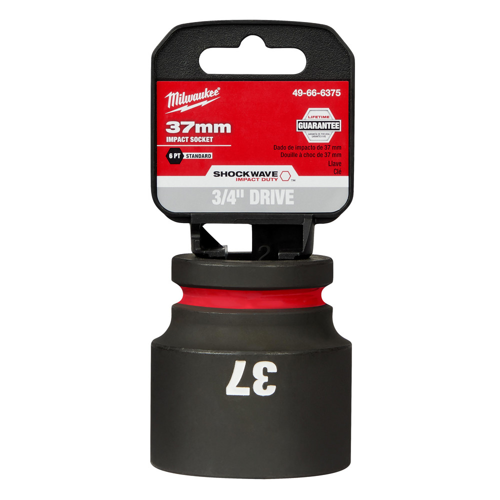 Milwaukee Tool - Impact Socket: 3/4" Drive, 37 mm Socket, Hex Drive ...