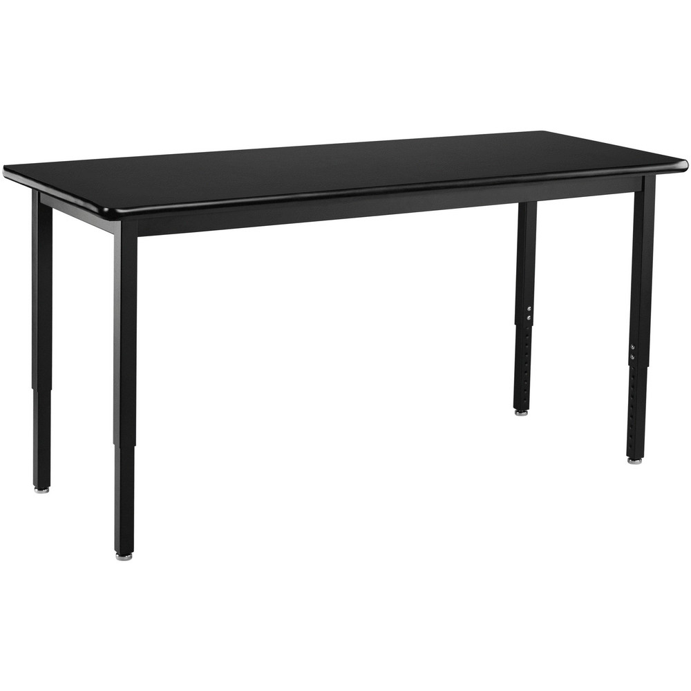 National Public Seating - Lab Table: 60" Wide, 24" Deep, 22-1/4 to 37 ...