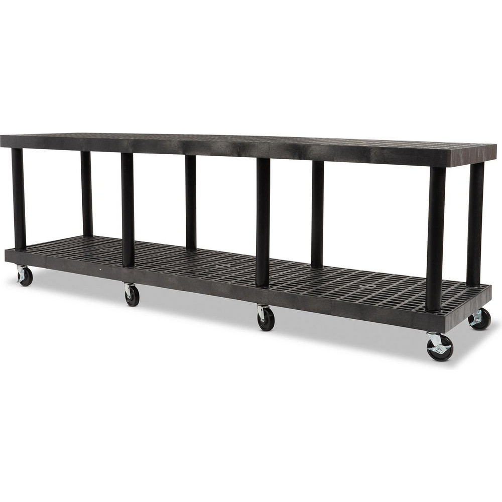 SPC Industrial - Modular Utility Cart: 32" Long, 24" Wide, HDPE, 1200 ...