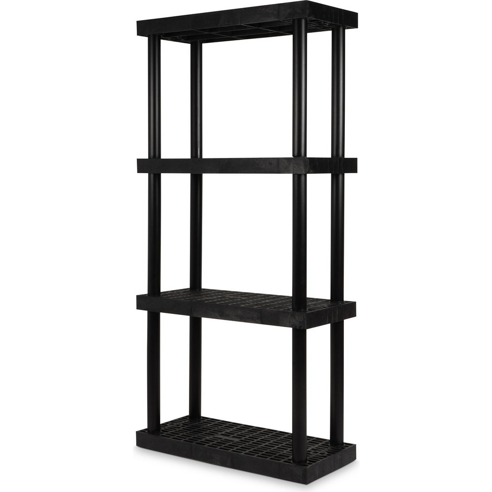 SPC Industrial - 16X36X75" 675LB BLK DURASHELF FIXED GRID TOP | MSC Direct