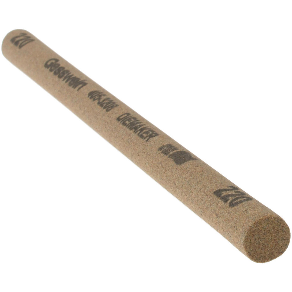 Value Collection - Round Polishing Stone: Aluminum Oxide, 3/8" Wide, 6 ...