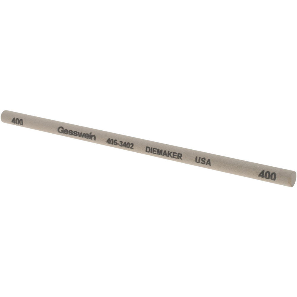 Value Collection - Round Polishing Stone: Aluminum Oxide, 1/4" Wide, 6 ...