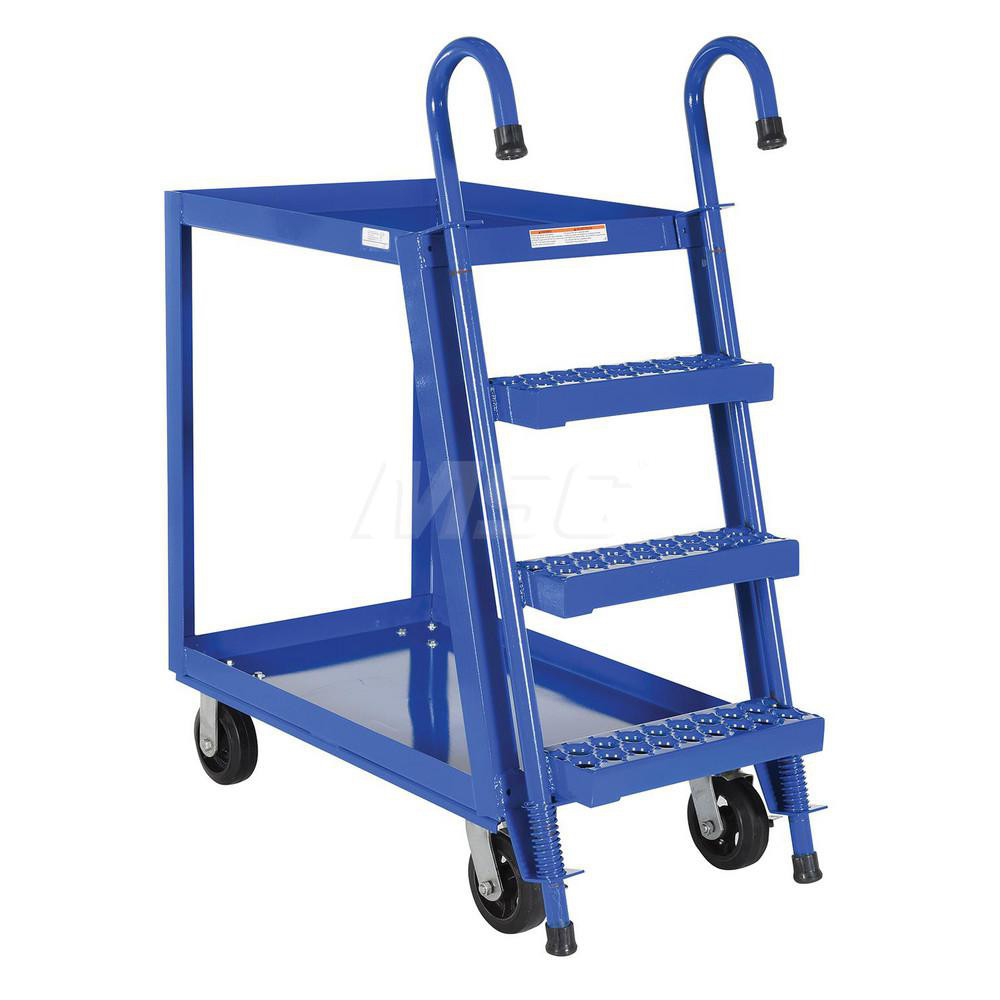 Vestil - Stock Utility Cart: 39-3/4" Long, 21-7/8" Wide, Steel, 1000 lb ...