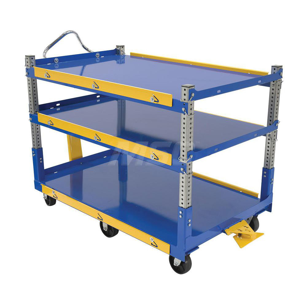 Vestil - Adjustable Ergonomic Utility Cart: 72-1/8" Long, 37-5/16" Wide ...