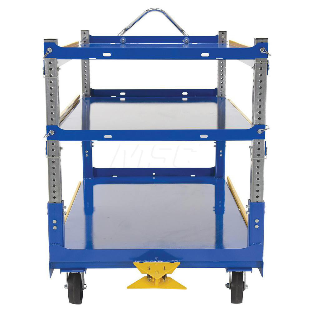 Vestil - Adjustable Ergonomic Utility Cart: 72-1/8" Long, 37-5/16" Wide ...