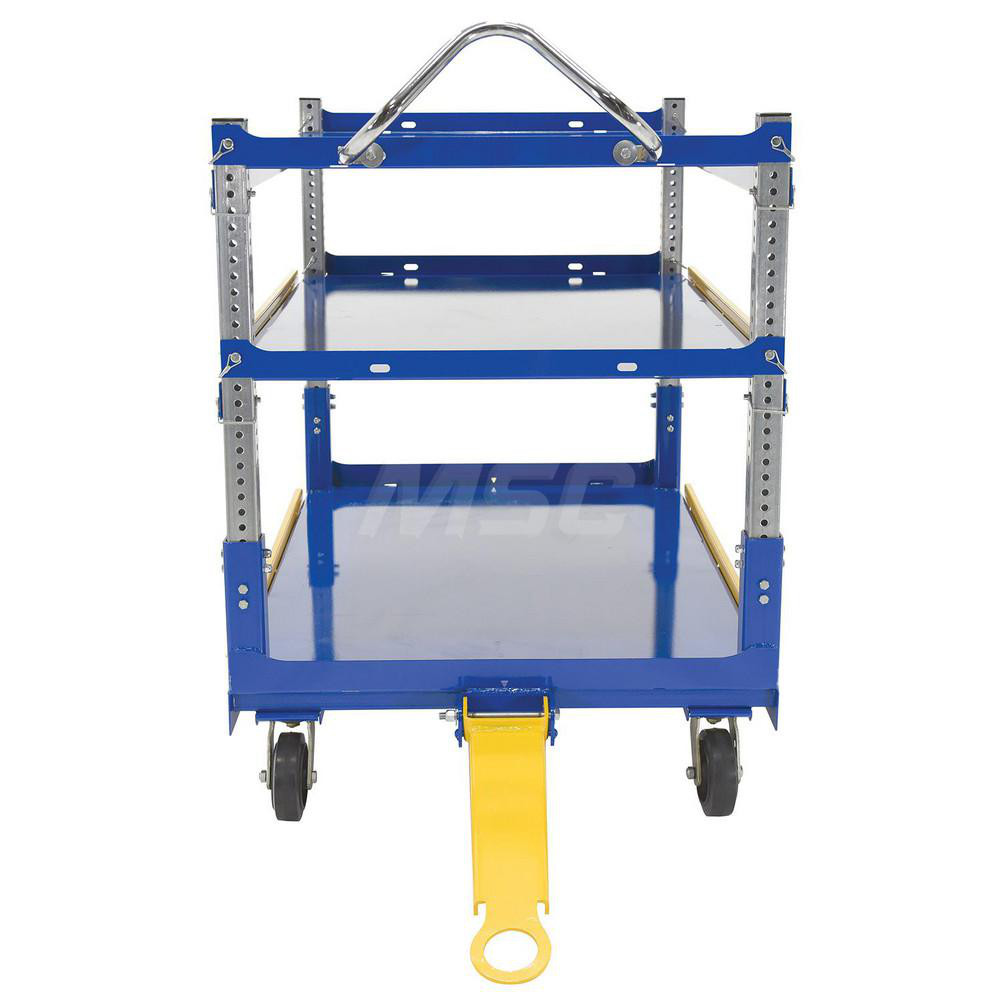 Vestil - Adjustable Ergonomic Utility Cart: 72-1/8" Long, 37-5/16" Wide ...
