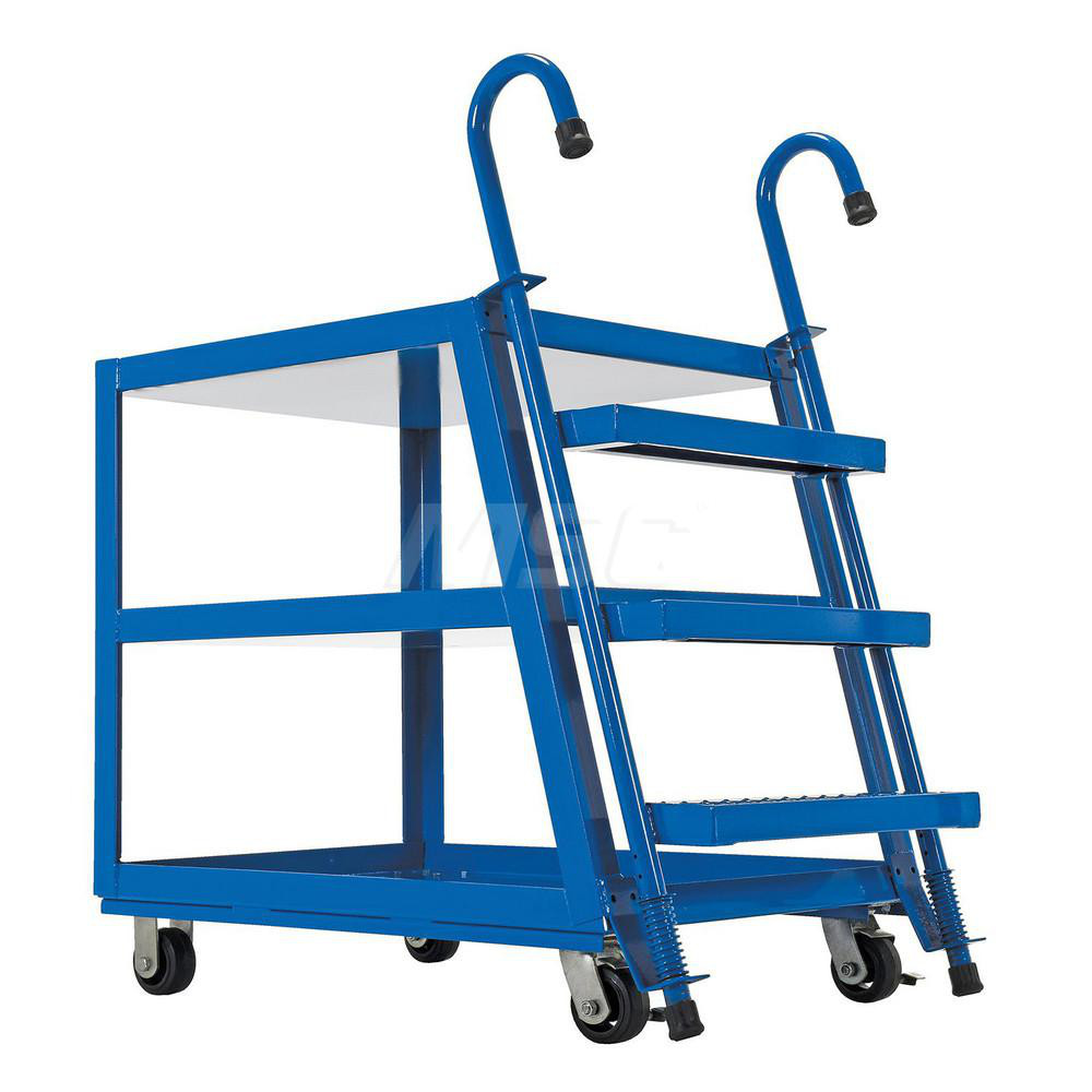 Vestil - Stock Utility Cart: 39-3/4" Long, 21-7/8" Wide, Steel, 1000 lb ...