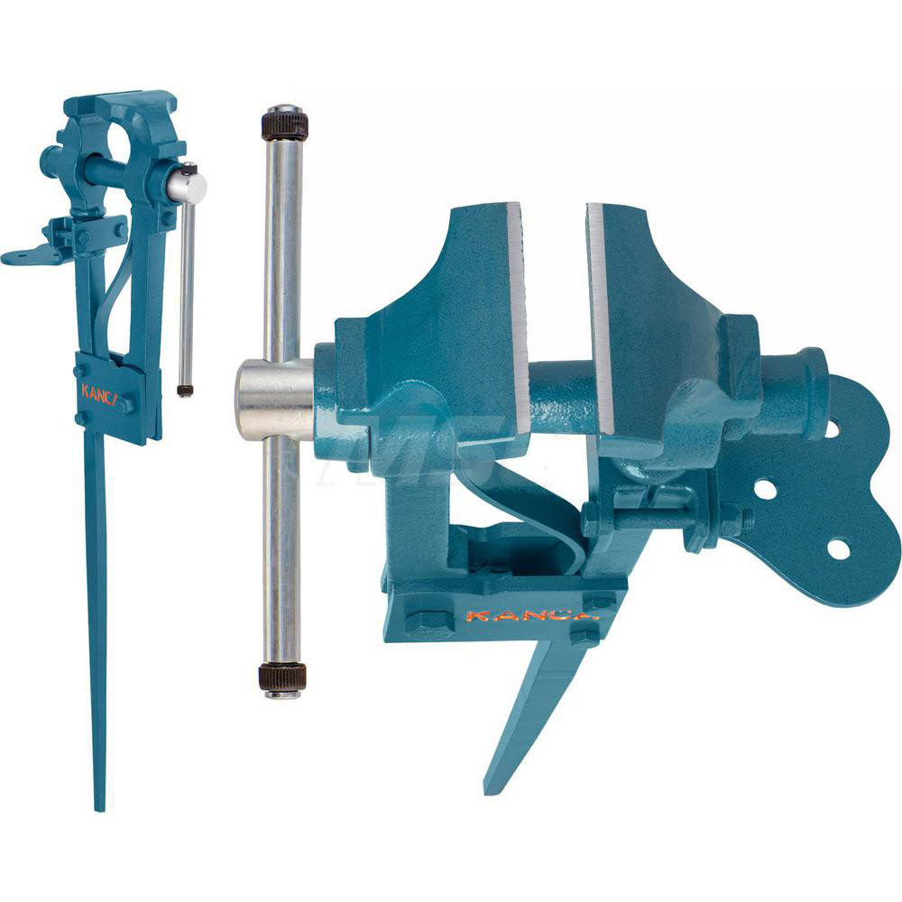 KANCA - Bench Vise: 2" Jaw Width, 5.9055" Jaw Opening, 4-1/2" Throat ...