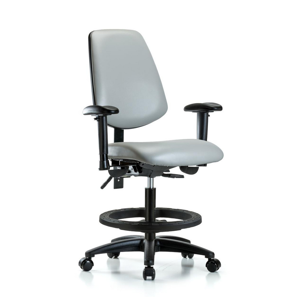 Blue Ridge Ergonomics - Ergonomic Multifunction Task Chair: Vinyl, 28-1 ...