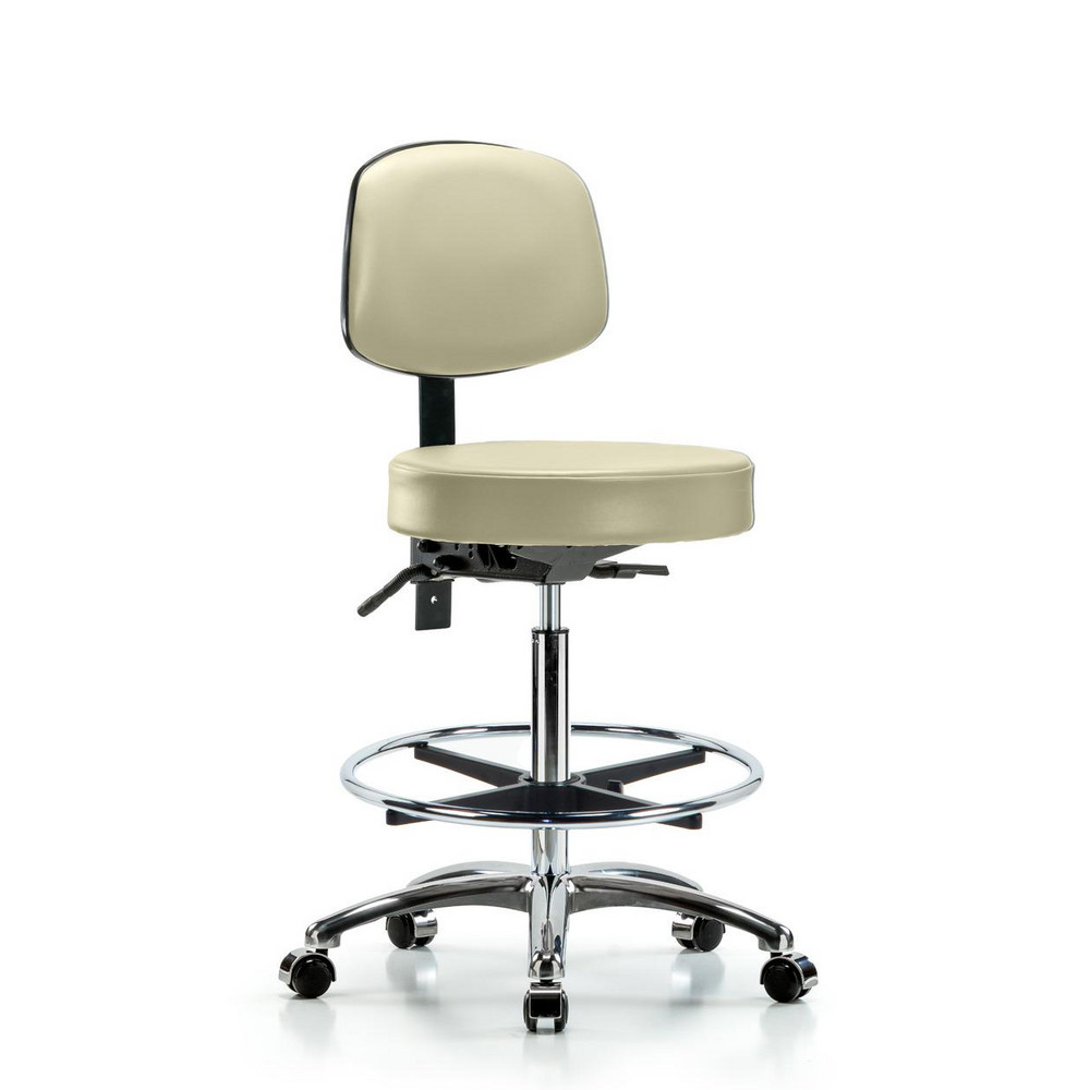 Blue Ridge Ergonomics - Lab Stool: Vinyl, 25" Seat Width, 25" Seat ...