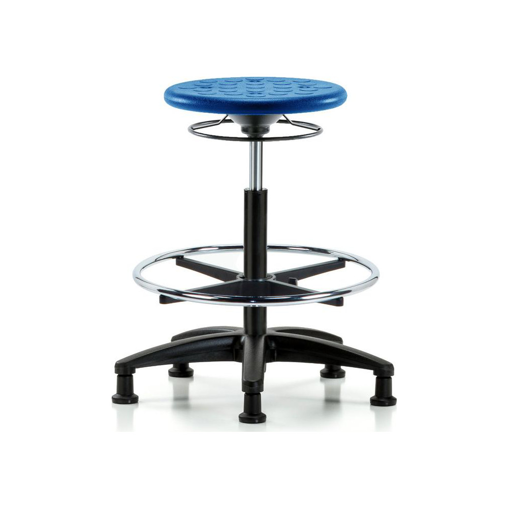 Blue Ridge Ergonomics - Lab Stool: Polyurethane, 24" Seat Width, 24 ...