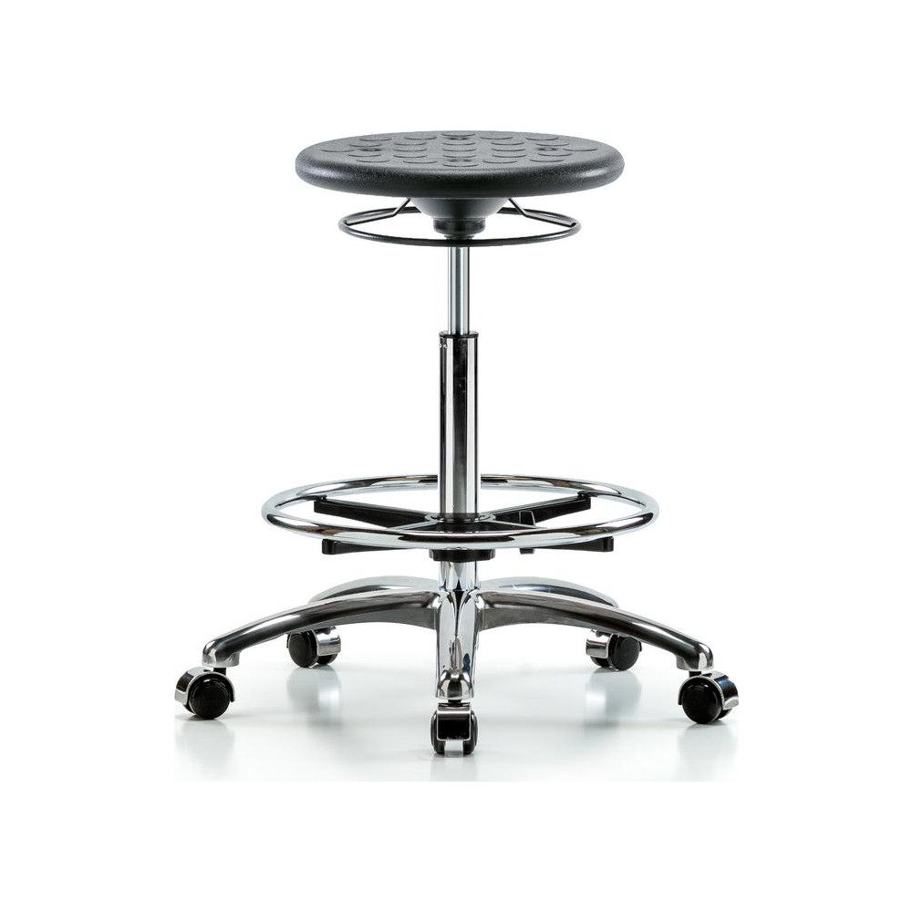 Blue Ridge Ergonomics - Lab Stool: Polyurethane, 25" Seat Width, 25 ...