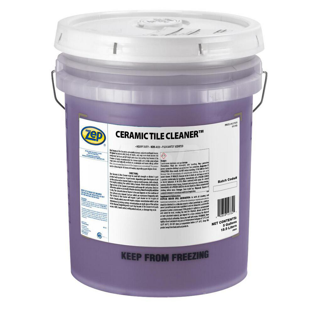 ZEP - Ceramic Tile Cleaner, Pleasant Scent, 5 gal | MSC Direct